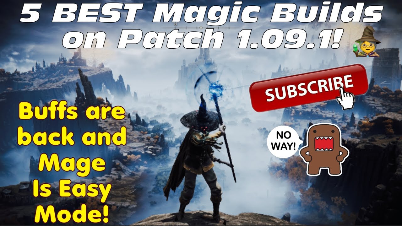 5 BEST Magic Builds that will Crush Bosses on Patch 1.09.1! 🧙‍♀️ (Elden ...