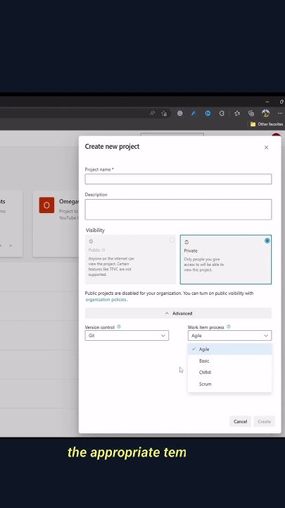 Azure DevOps: Create New Project #azuredevops #devops - YouTube