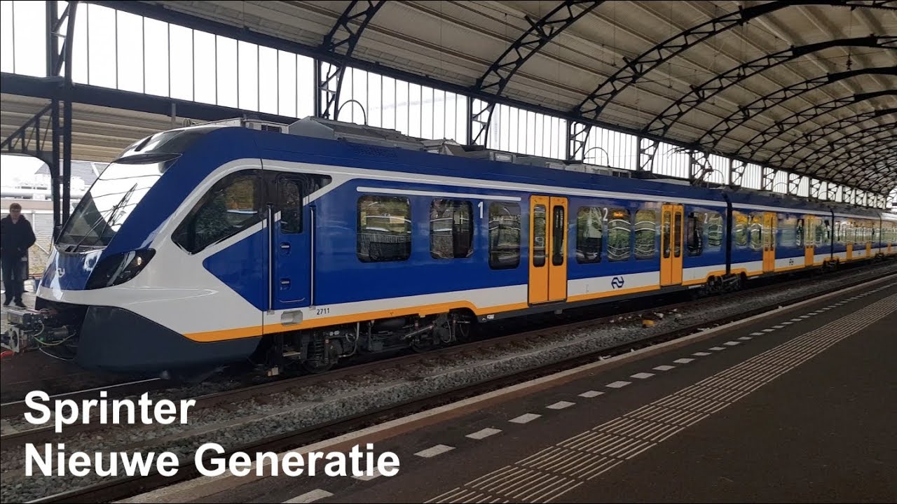 NS SNG Sprinter Nieuwe Generatie - eerste dag met reizigers - Haarlem ...