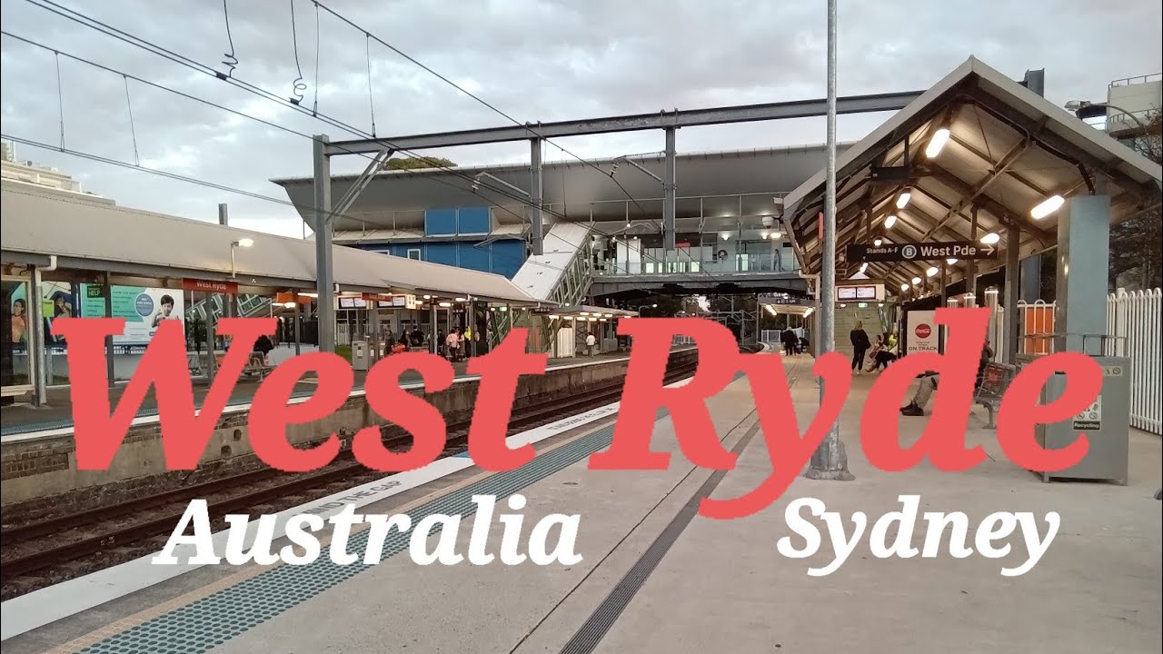 West Ryde Sydney Australia: station, libray, shops, Korean & Japanese ...