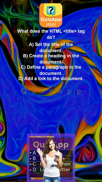 Html What does the HTML title tag do - YouTube