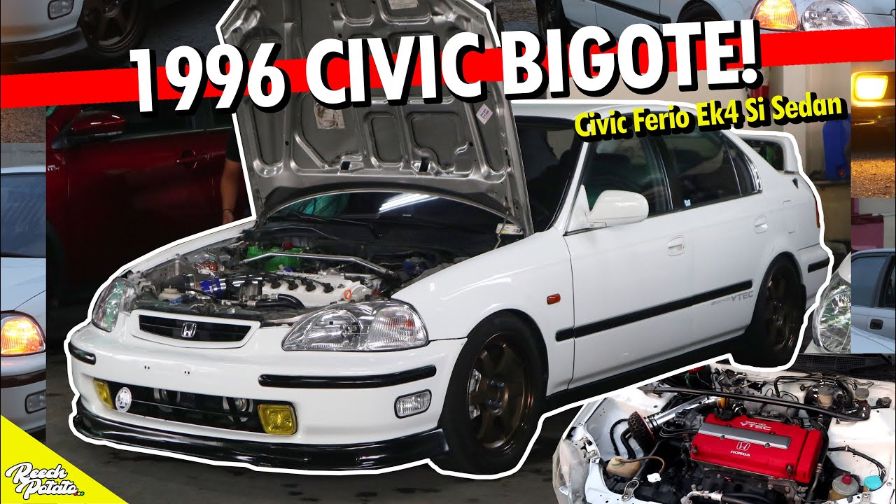 1996 Civic "BIGOTE" Ferio Ek4 Inspired - YouTube