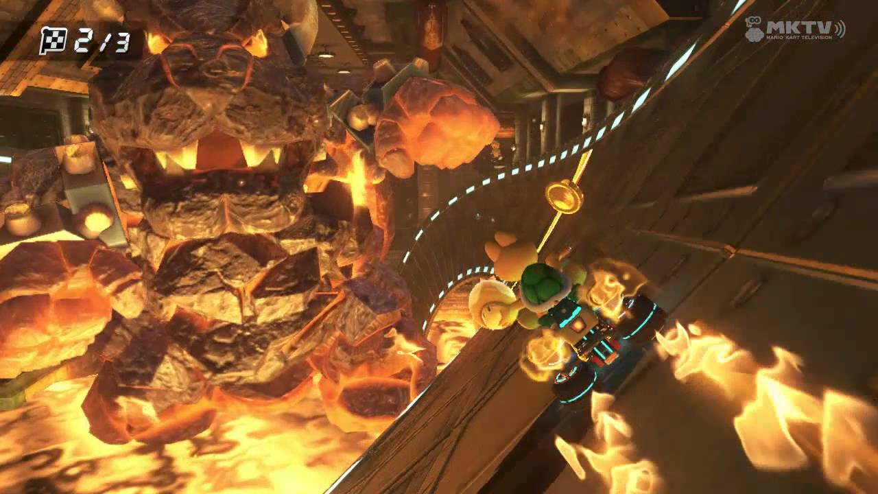 Wii U - Mario Kart 8 - Bowser's Castle - YouTube