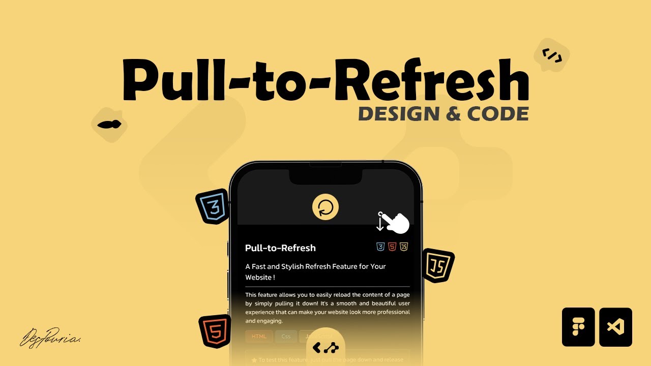 Pull-to-Refresh in JavaScript: Build a Smooth Page Reload Effect | UI/UX + Code Tutoria - YouTube