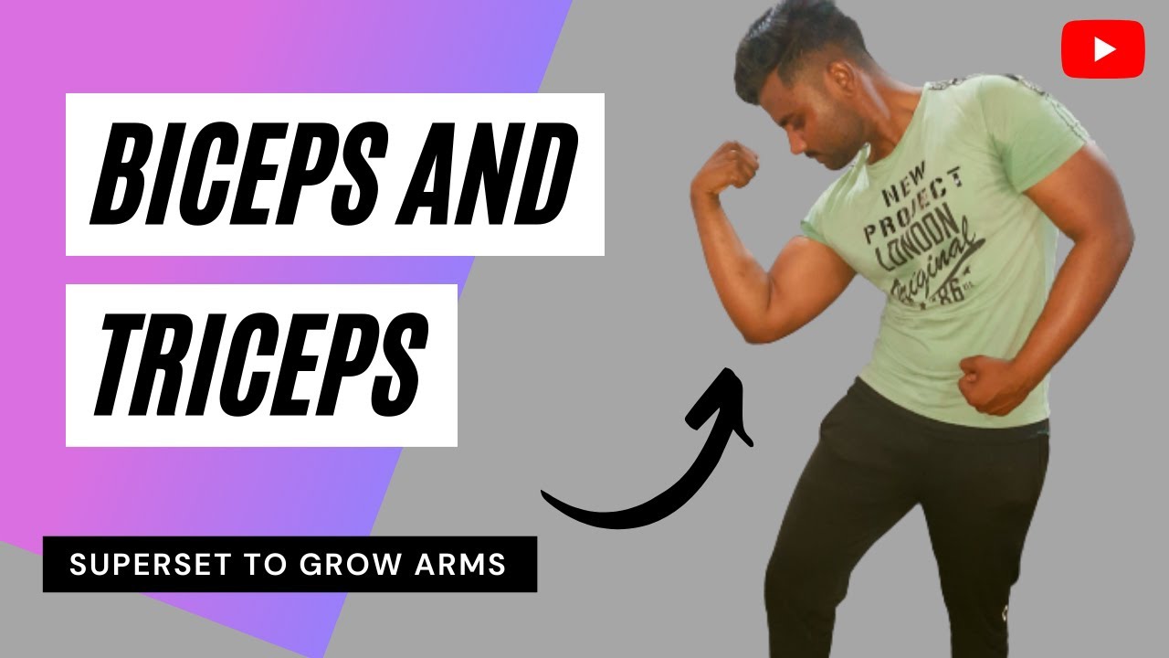 Best Superset arms workout for beginners | Muscle Shocking Technique ...