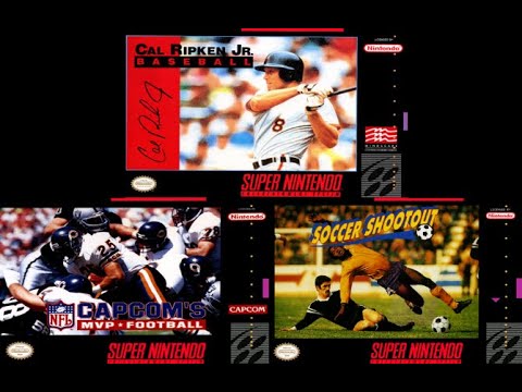 Cal Ripken Jr Baseball, Capcom MVP Football and Capcom Soccer Shootout ...