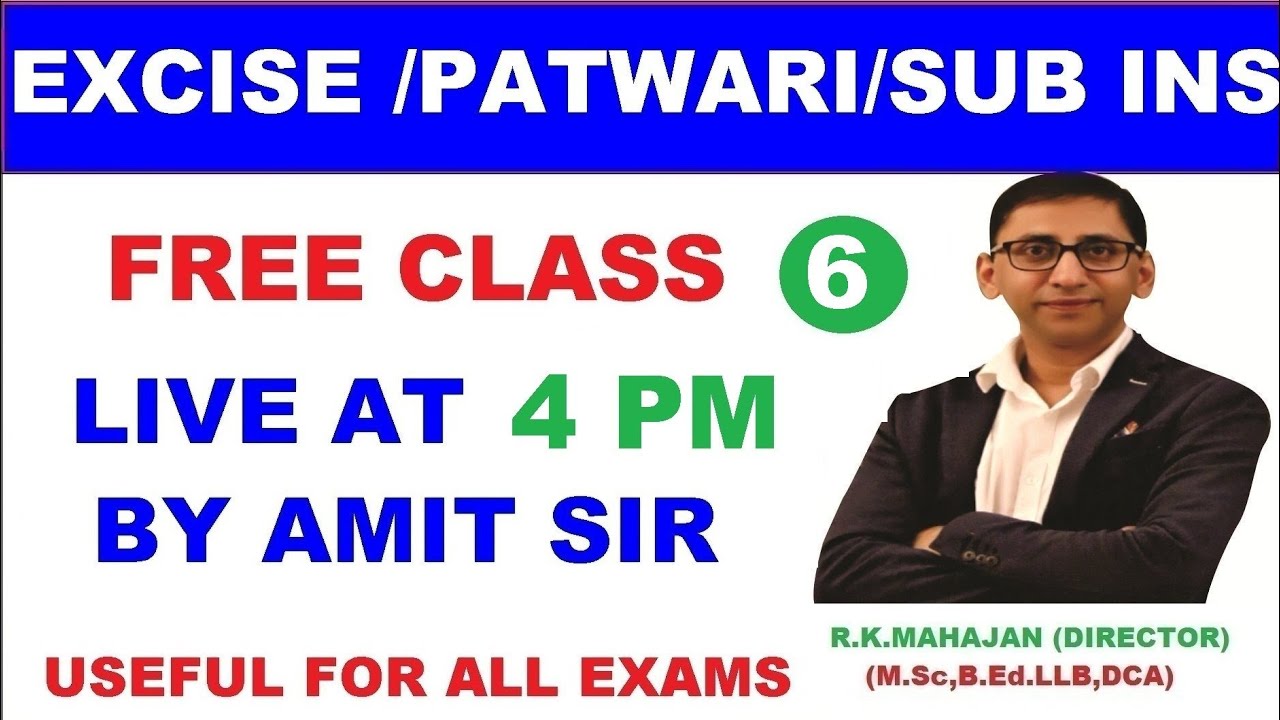 PSSSB Excise Inspector,Pb Police Sub Inspector, Patwari Math Class 6 ...