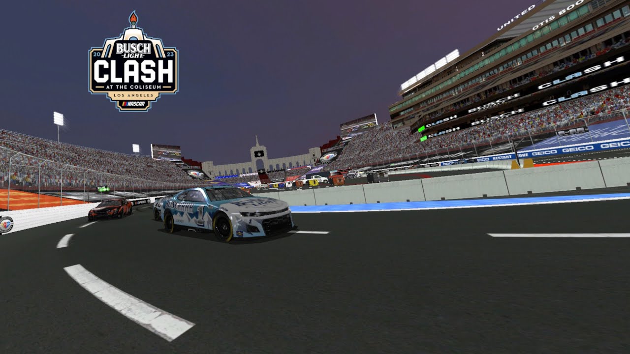New LA Coliseum Track In NR2003 (Heat Race Gameplay) - YouTube