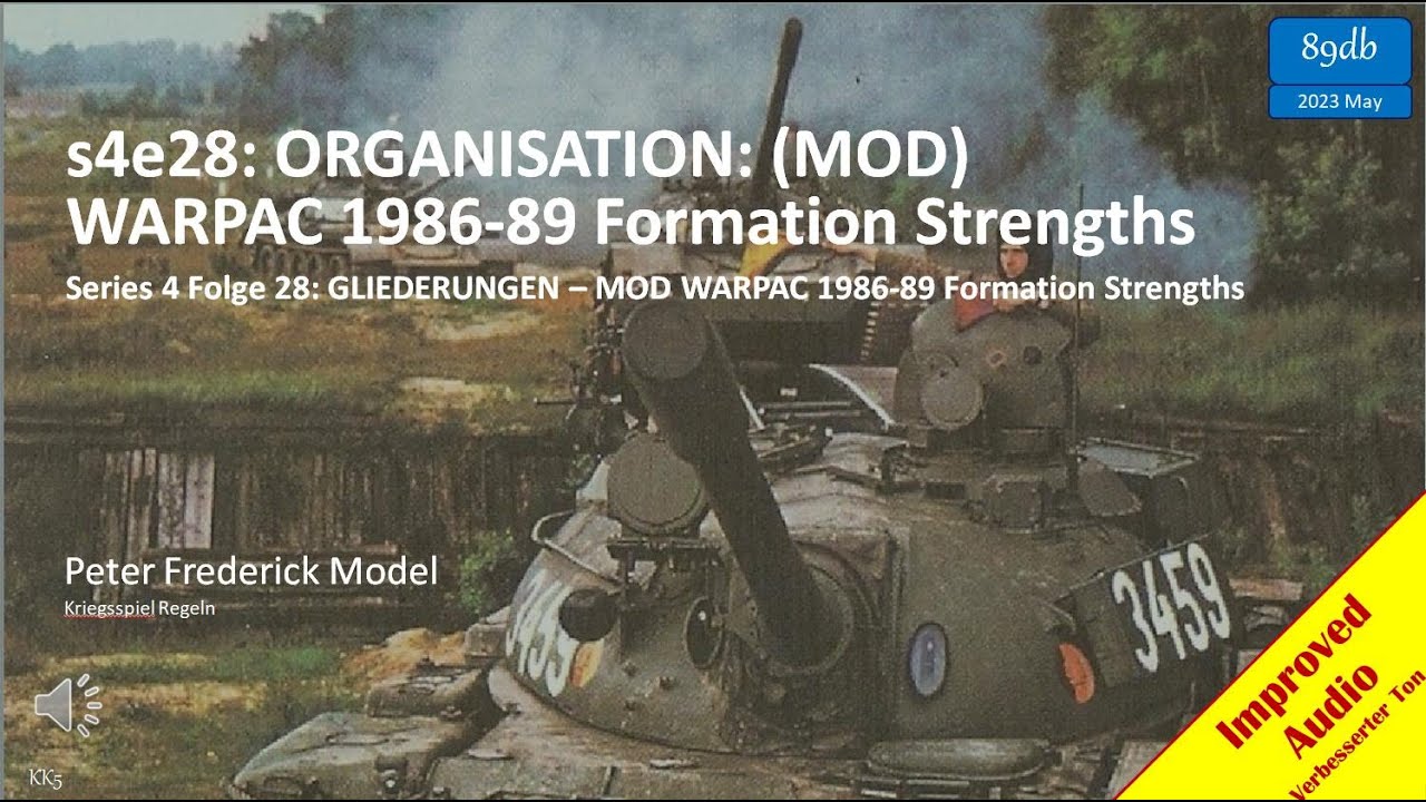 s4e28: ORGANISATION: (MOD) WARPAC 1986-89 Formation Strengths - YouTube
