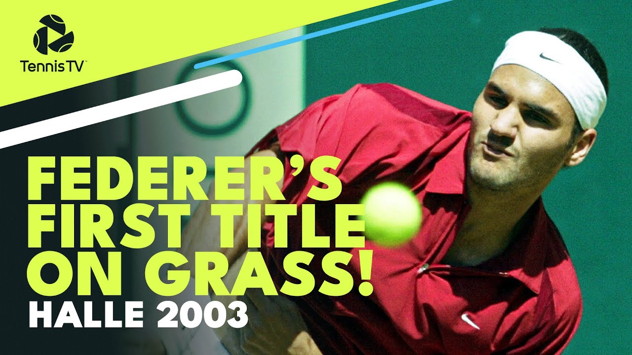 Roger Federer's FIRST Grass Court Title! Halle 2003 Final Highlights ...