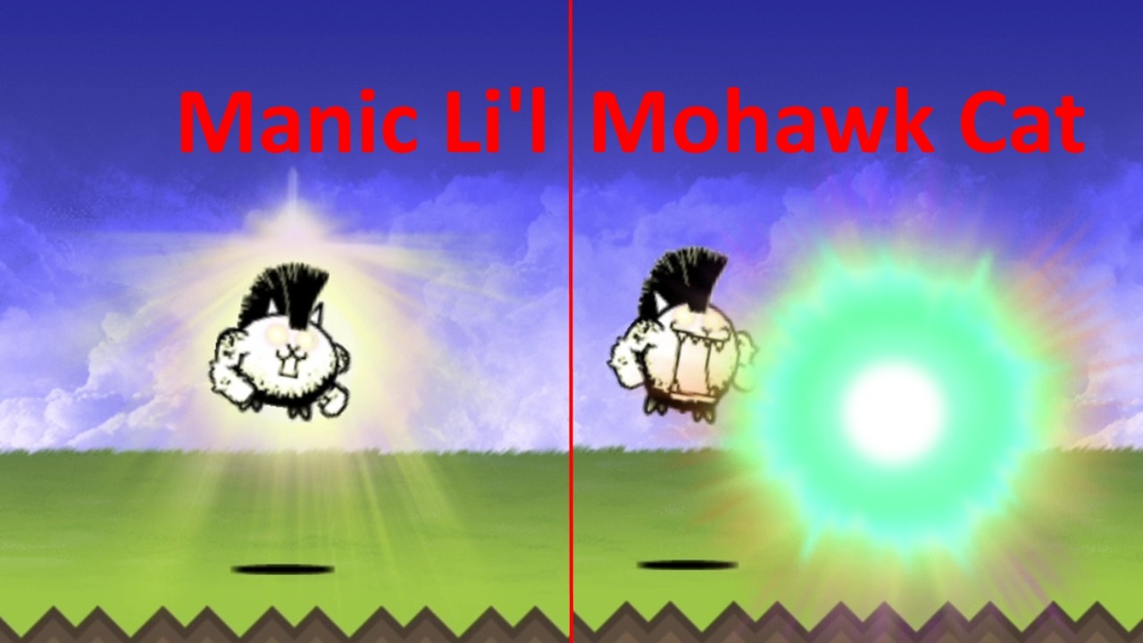 the battle cat Manic Li'l Mohawk Cat (Enemy) - YouTube