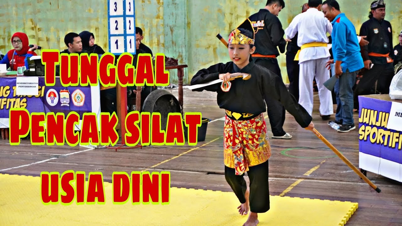 Tunggal Putri Pencak Silat Usia Dini - YouTube