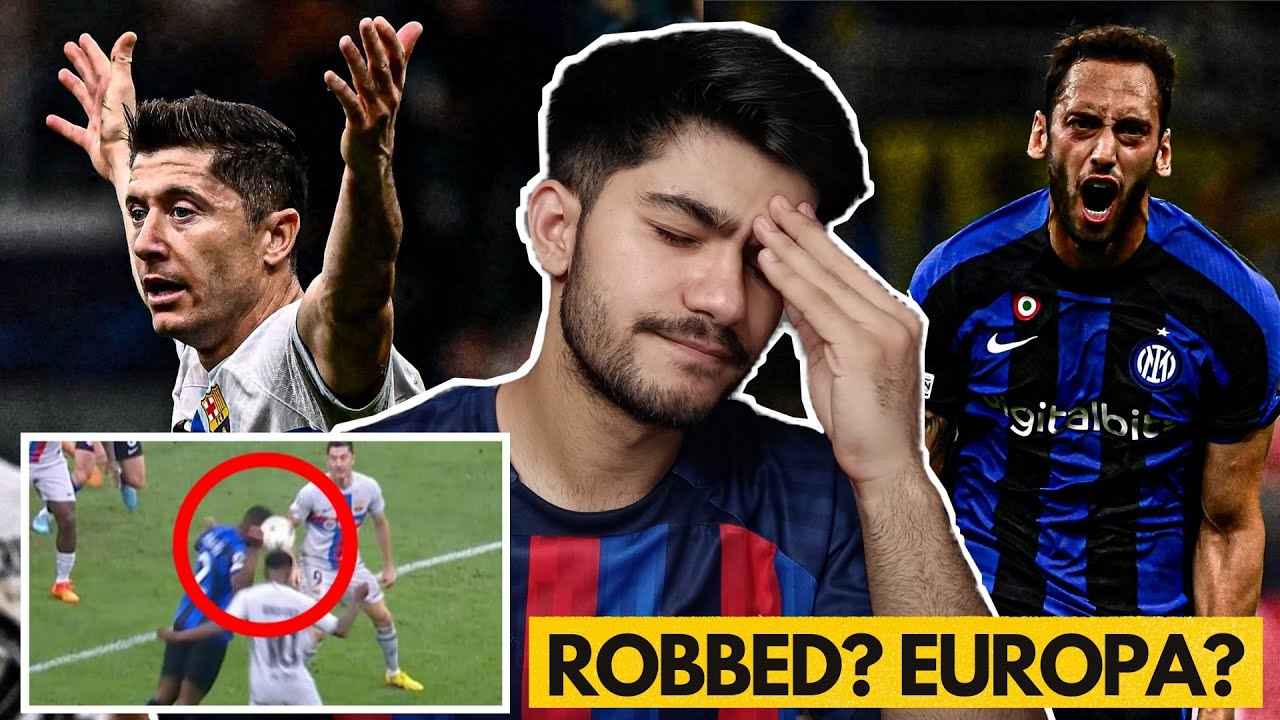 Barcelona ROBBED! Barcelona EUROPA! | Inter vs Barca 1-0 Champions ...