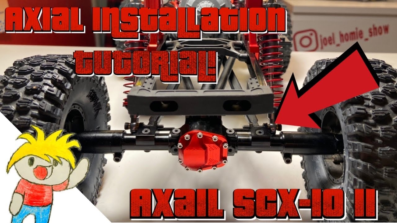 [Tutorial] How to install new aluminum axles on to an Axail SCX-10 ii ...
