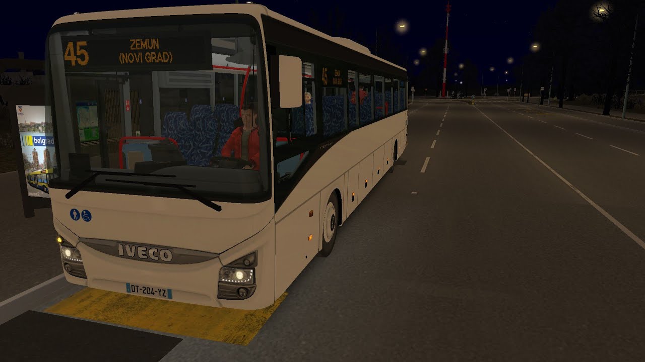 OMSI 2 Beograd Iveco Crossway Linija 45 Zemun Novi Grad - YouTube