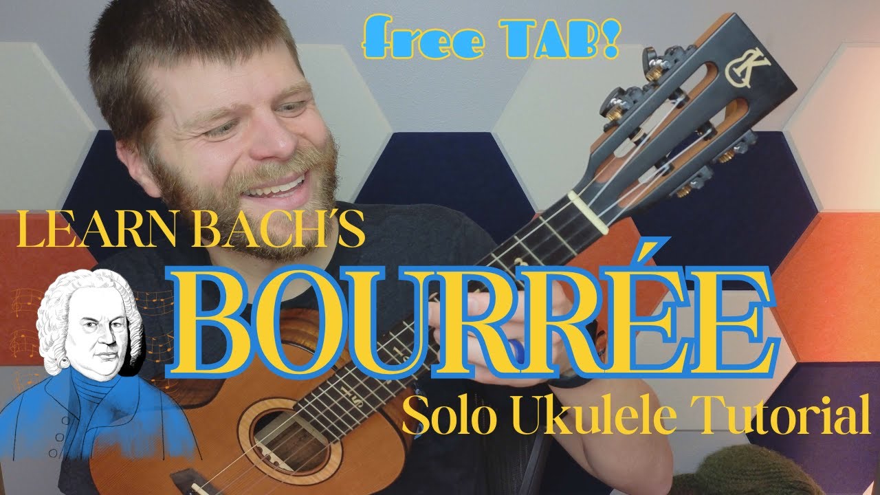 Bach's Bourrée: Intermediate Solo Fingerstyle Ukulele Tutorial - YouTube