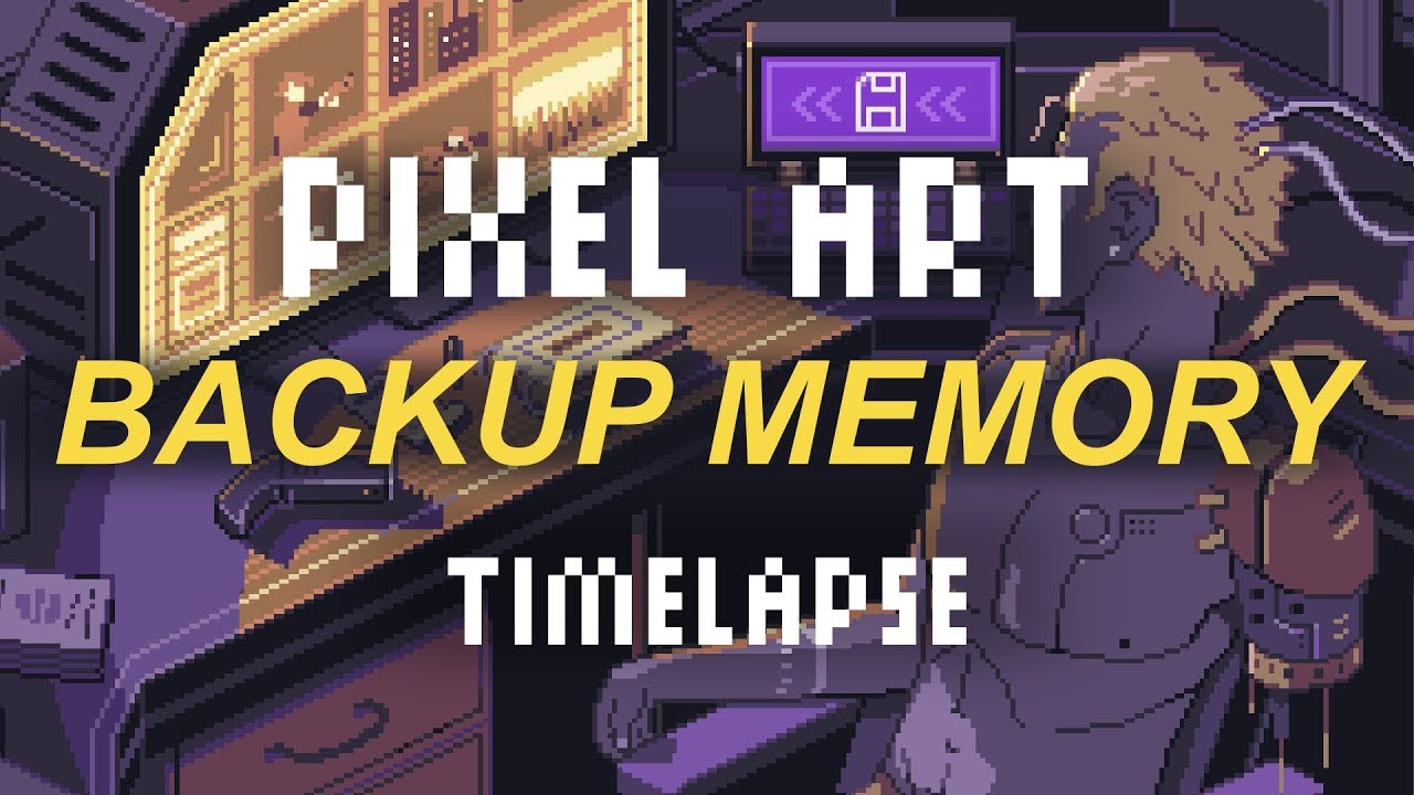 Backup Memory - Pixel art timelapse - YouTube