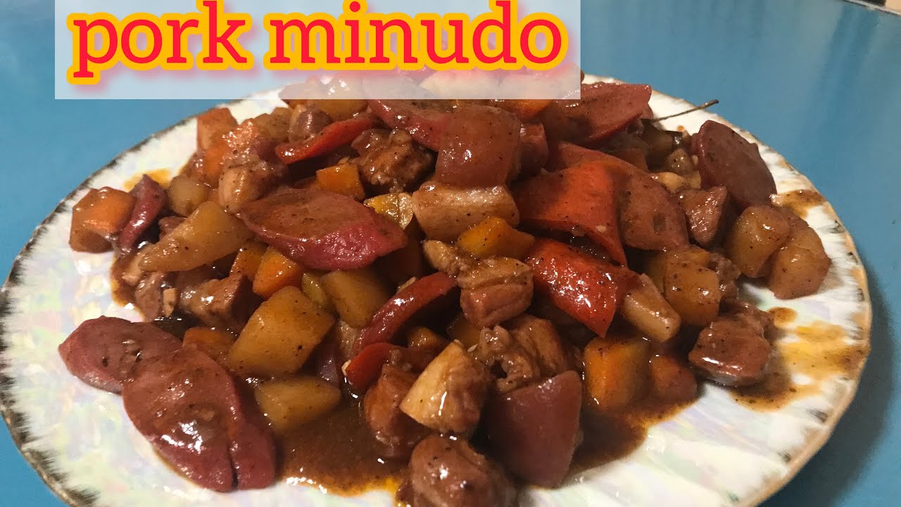 HOW TO COOK PORK MINUDO// MASARAP NA LUTO ng PORK MINUDO ...