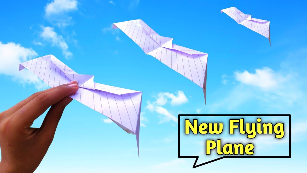 New Notebook Paper Flying Plane || How to make Flying Things using ...
