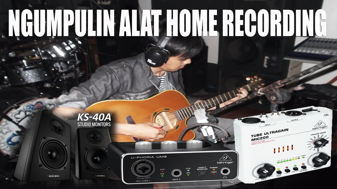 ALAT REKAMAN DIRUMAH | UNBOXING SPEAKER MONITOR & AUDIO INTERFACE ...