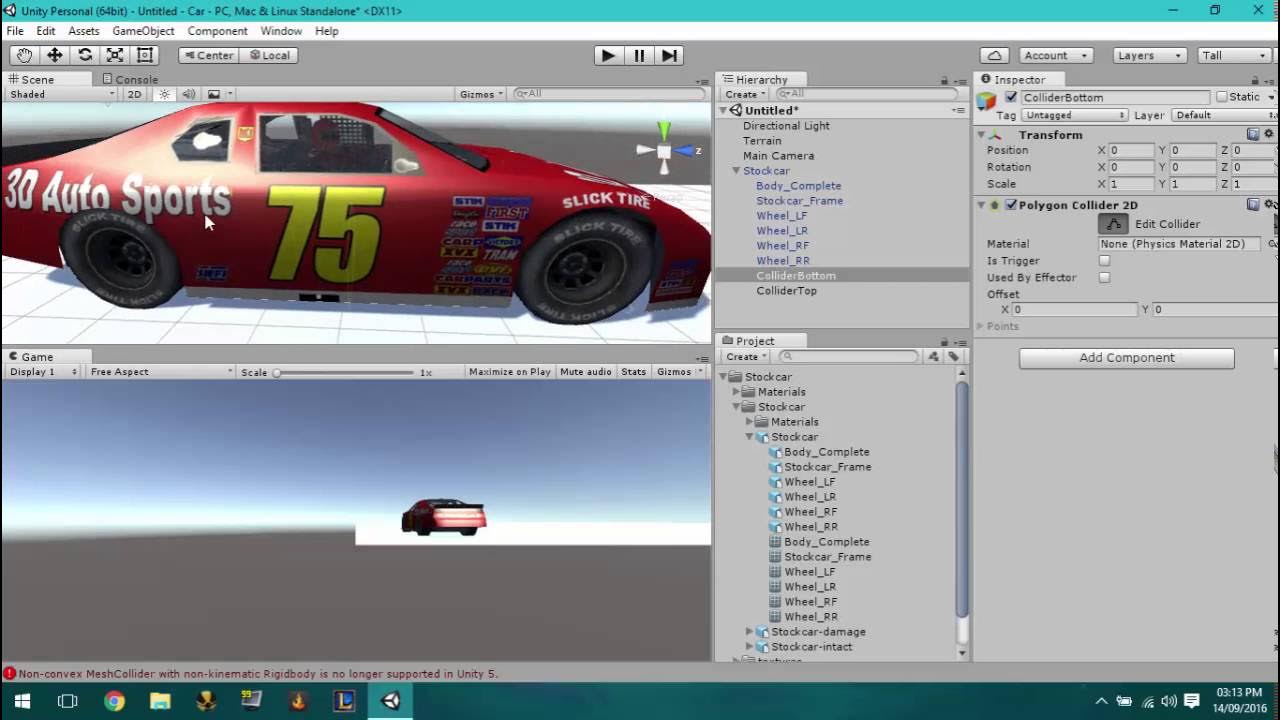 unity car game tutorial episode 1 setting up car - YouTube