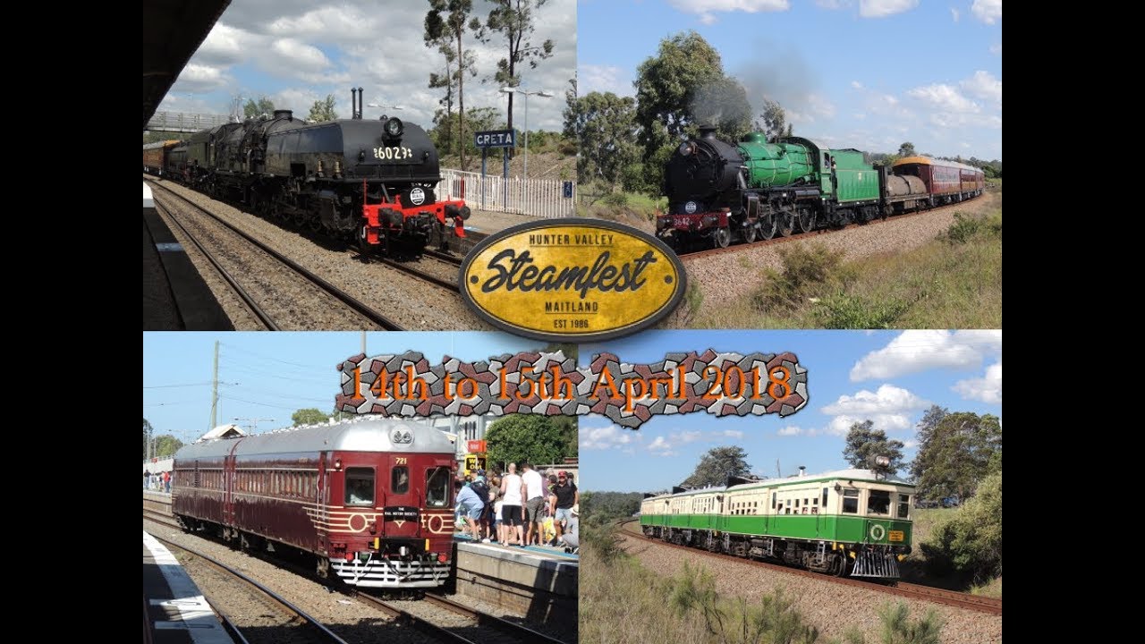 Hunter Valley Steamfest - 14th to 15th April 2018 - YouTube
