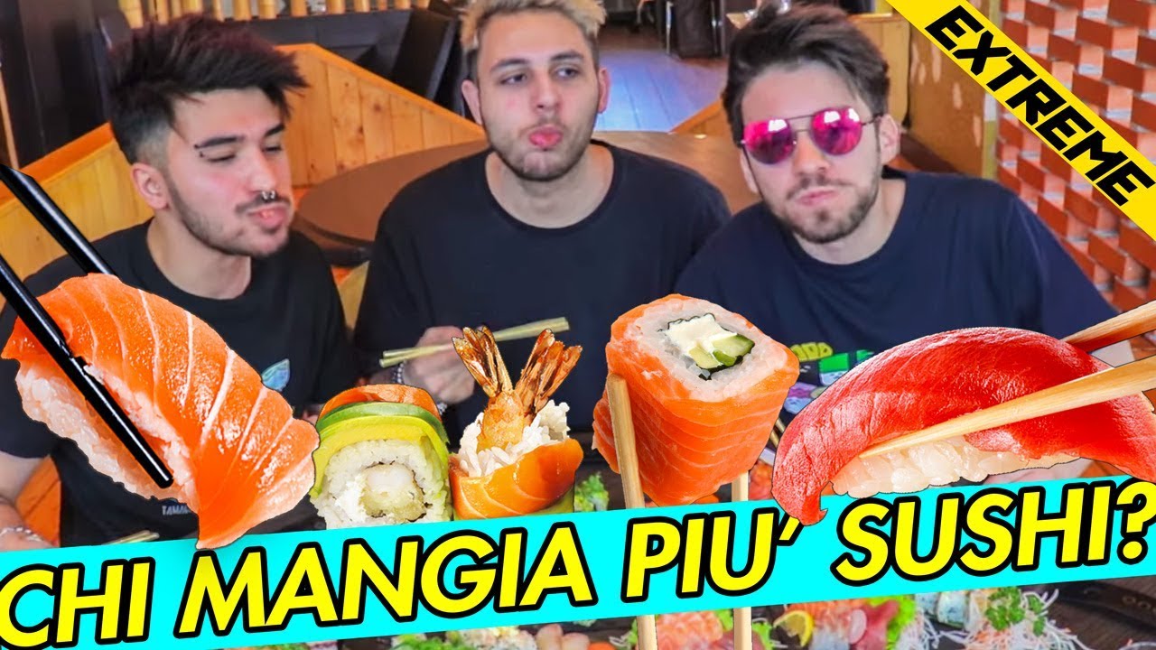 SUSHI EXTREME CHALLENGE 🍣 CHI PERDE PULISCE IL CESSO! | Matt & Bise ft ...