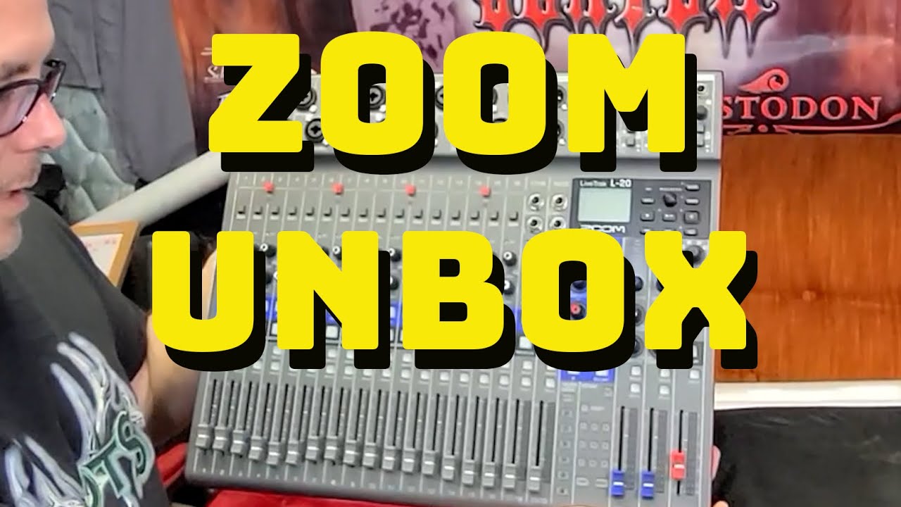 Zoom L-20 LiveTrack Mixer Multitrack Recorder Unbox - YouTube