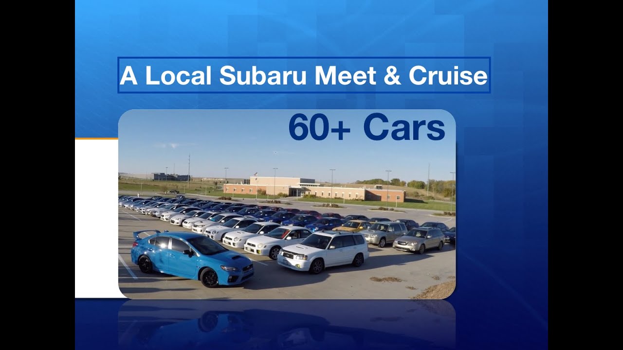Local Subaru Meet & Cruise (WRX, Crosstrek, Hatch, Wagon, Sedan) - YouTube