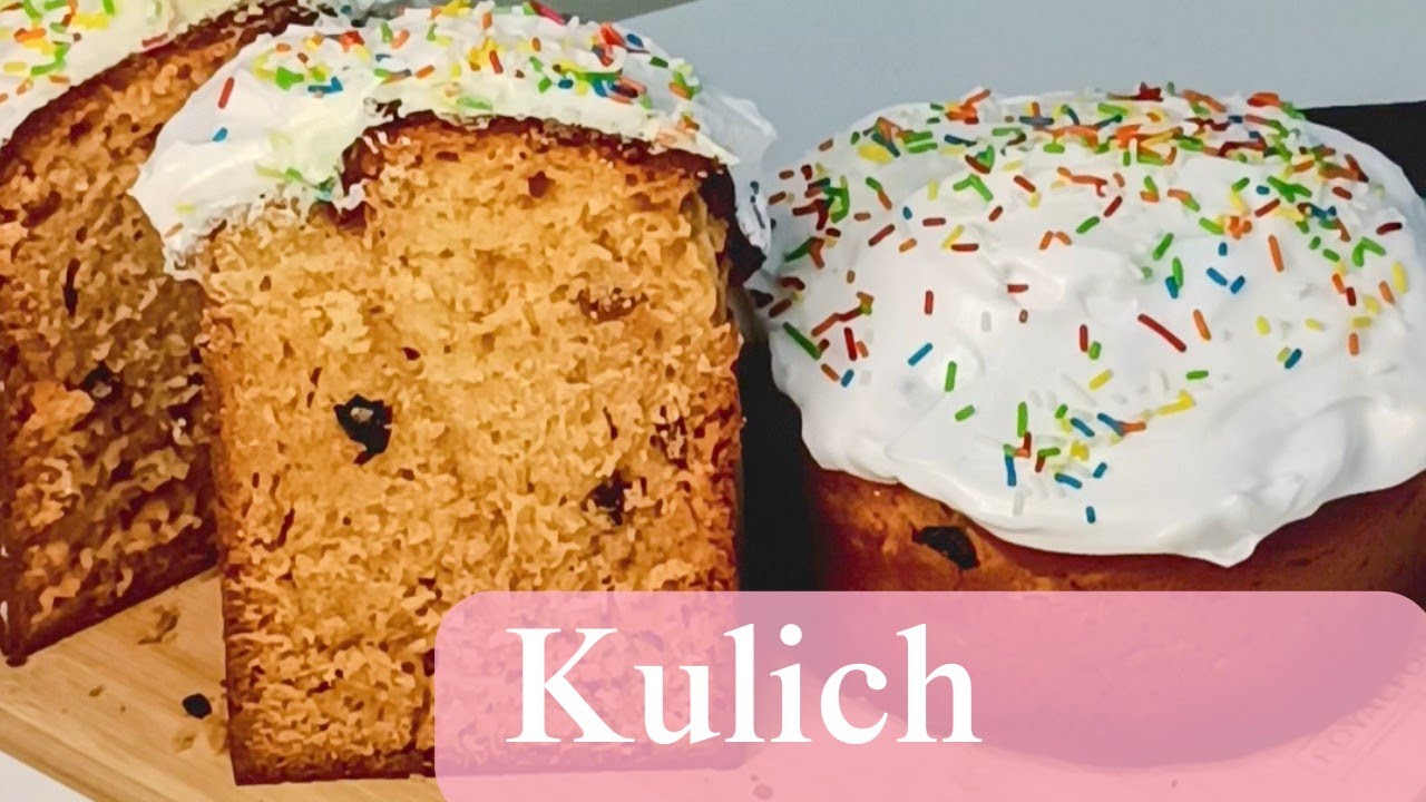 Traditional kulich recipe, Russian kulich - YouTube