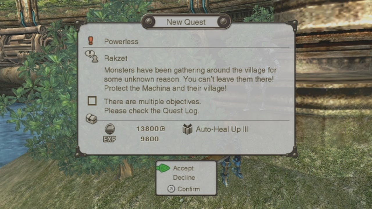 Xenoblade Chronicles - Rakzet Quests (2) - Fallen Arm - YouTube