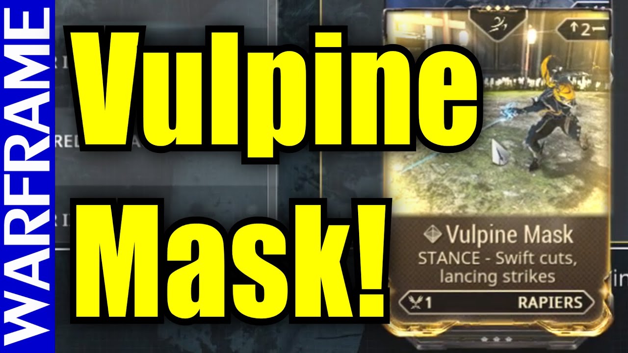 Up to the task? How to get Vulpine Mask! - Warframe Update 18.3 ...