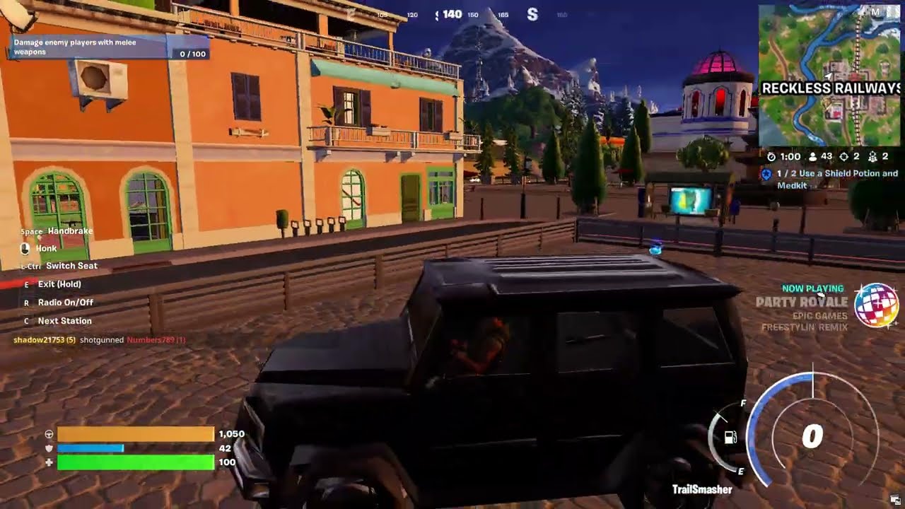 Mercedes AMG G63 Clash with Train Fortnite BATTLE ROYALE FULL HD 60 FPS ...