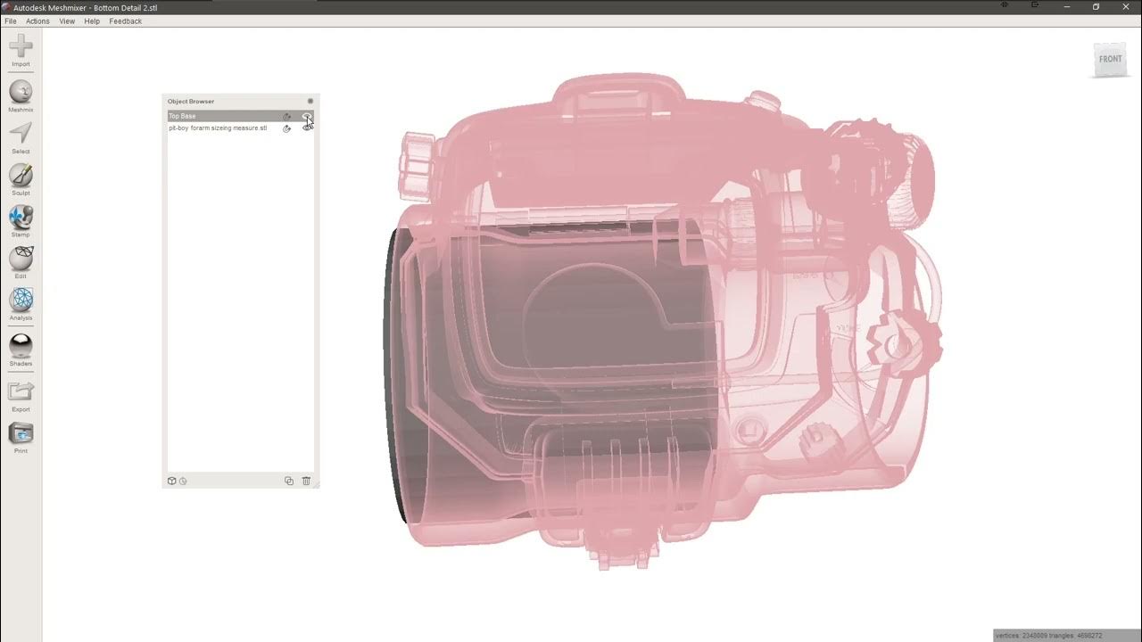 Scaling in Meshmixer - YouTube