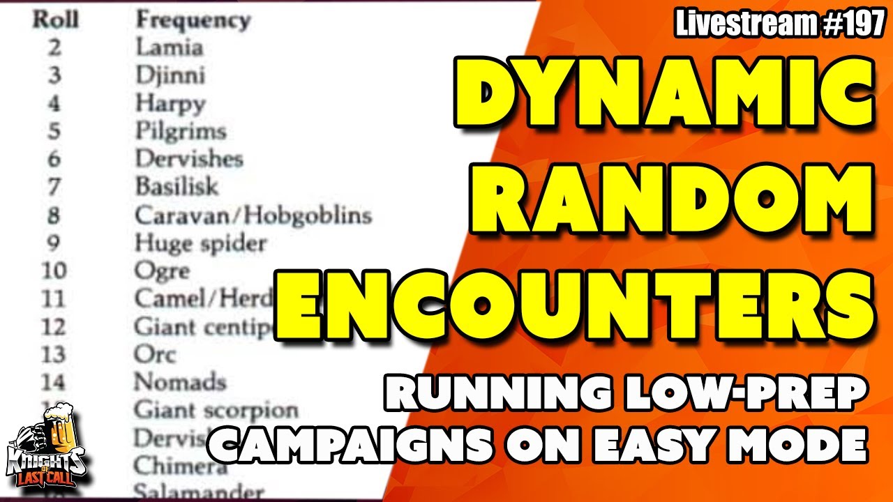 Dynamic Random Encounters -- Livestream #197 - YouTube