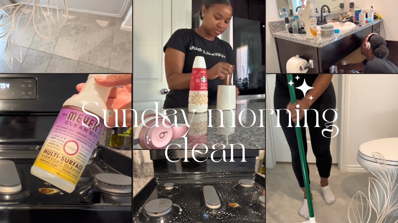 Relaxing early Sunday morning clean I Cleaning motivation - YouTube