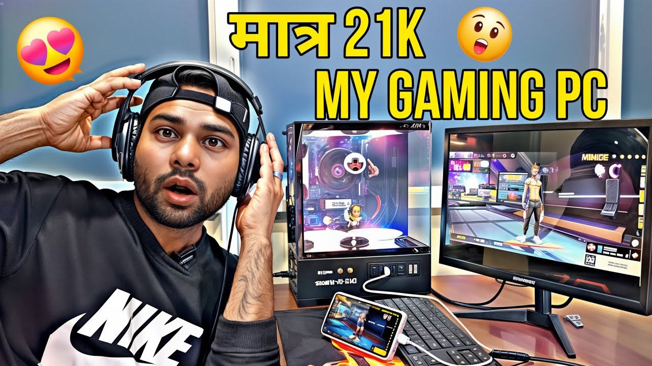 मात्र 21k My Gaming Pc 😊 | Sab Se Sasta Gaming Pc 😘 | 16GB Ram 250GB ...