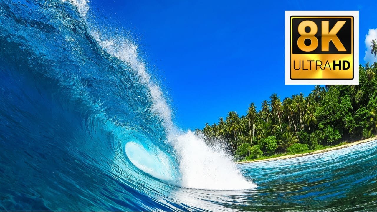 SEA WAVES 8K ULTRA HD VIDEO sea relaxing sound - YouTube
