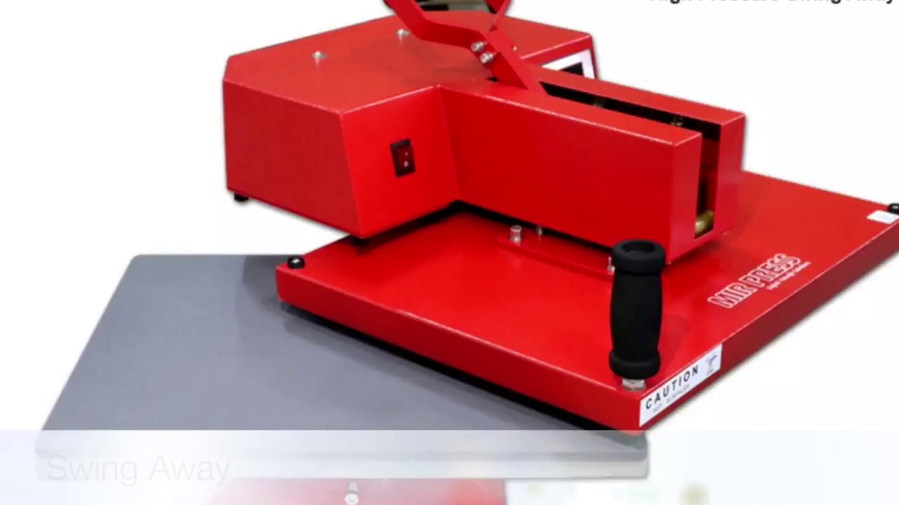 Swing-away heat press 40x50cm and 40x60cm - YouTube