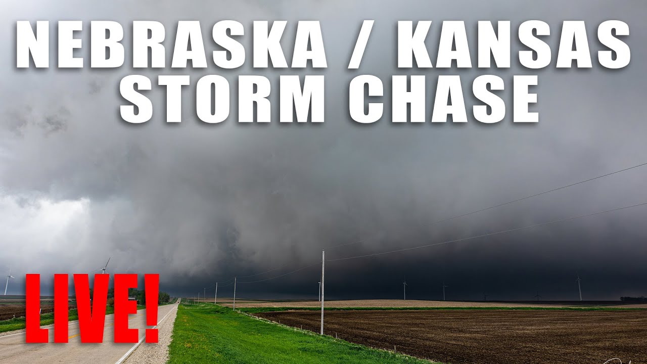 LIVE STORM Chase in Nebraska / Kansas | Slight Risk of Storms! - YouTube