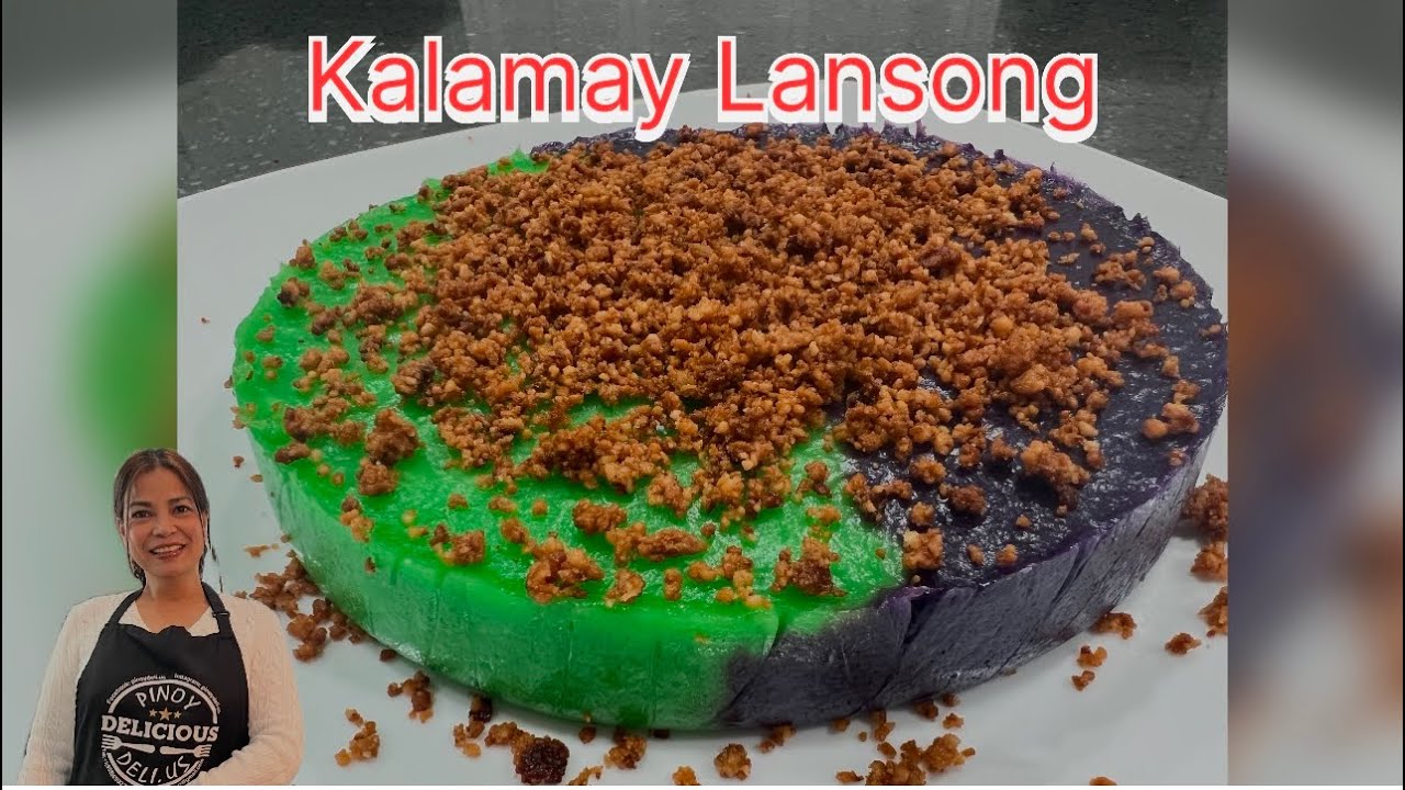 2 in 1 Dessert - UBE BUKO PANDAN KALAMAY LANSONG - YouTube