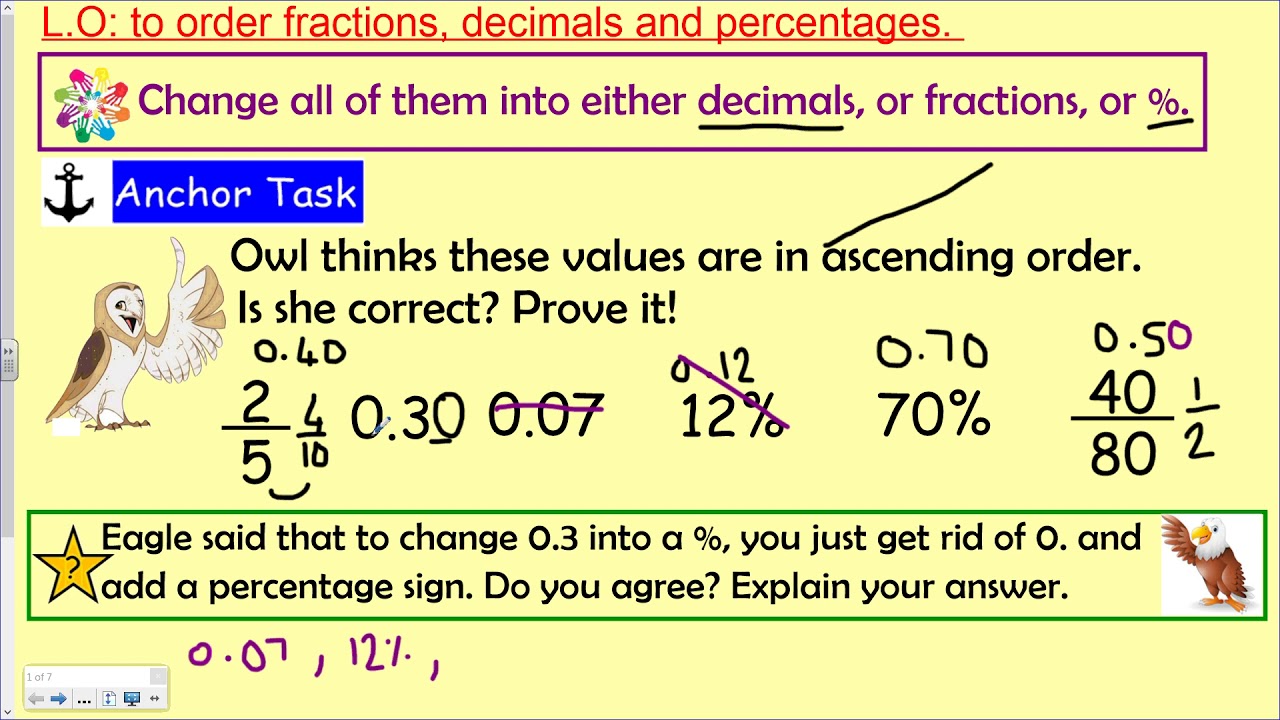 Friday Ordering FDP Anchor Task - YouTube