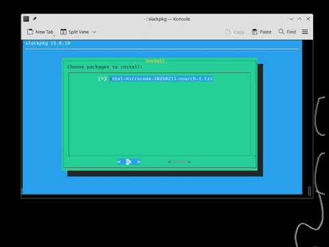 Install intel microcode slackware - YouTube