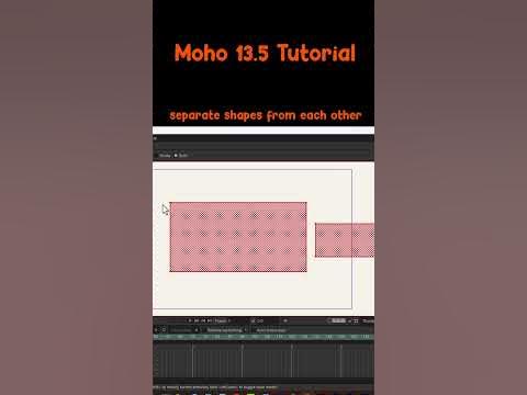 How to Separate a shape from another | Moho 13.5 tutorial - YouTube