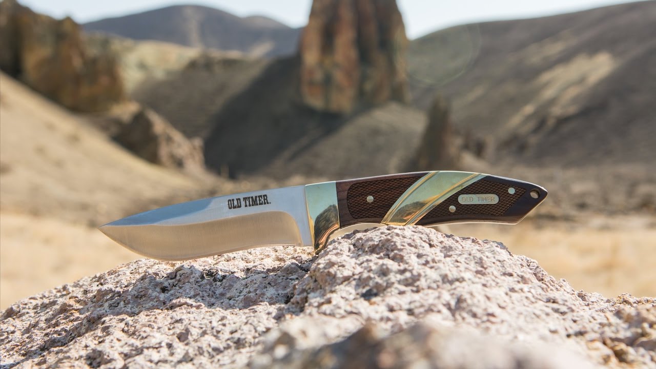 NEW! Old Timer 30OT Capybara, Full Tang, Fixed Blade Sheath Knife - YouTube