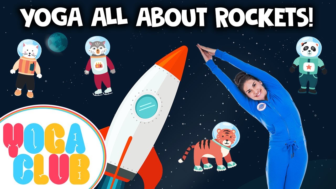 Kids Yoga All About Rockets! 🚀 Yoga Club (Week 23) | Cosmic Kids - YouTube