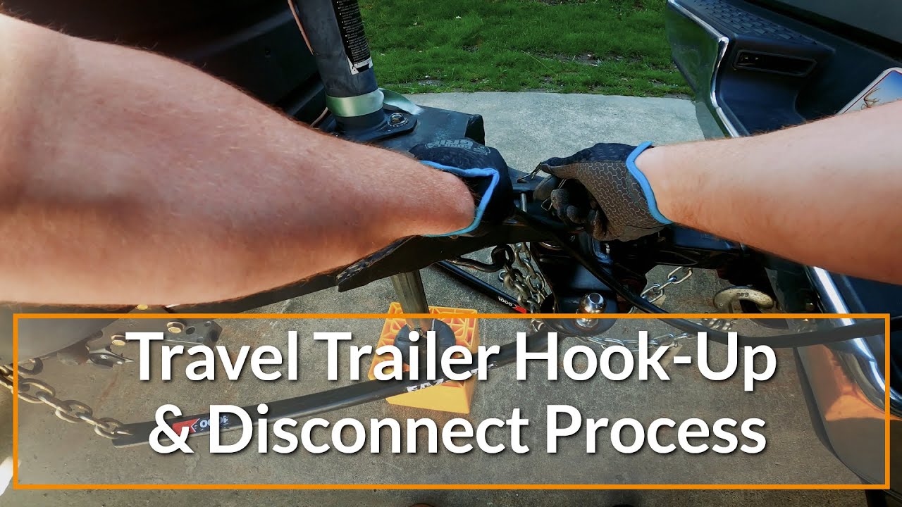 Full Process: Travel Trailer Hook Up, Black Tank Cleaning, Disconnect ...