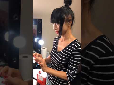 Bai Ling on a film set tasted for the Covid19 watch the funny video