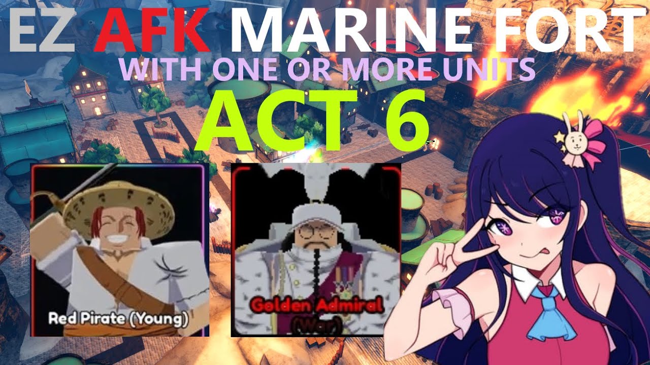 AFK RAID Act 6 Marine Fort Stage 6 Red Hair Pirate Shanks Golden ...