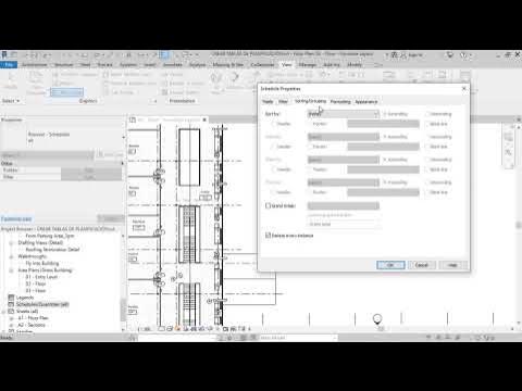 TABLAS DE PLANIFICACIÓN EN REVIT. QUÉ SON Y CÓMO SE CREAN - YouTube